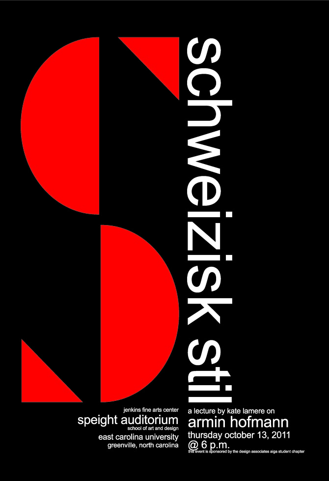 Swiss Style Poster - Erin Gregory Design